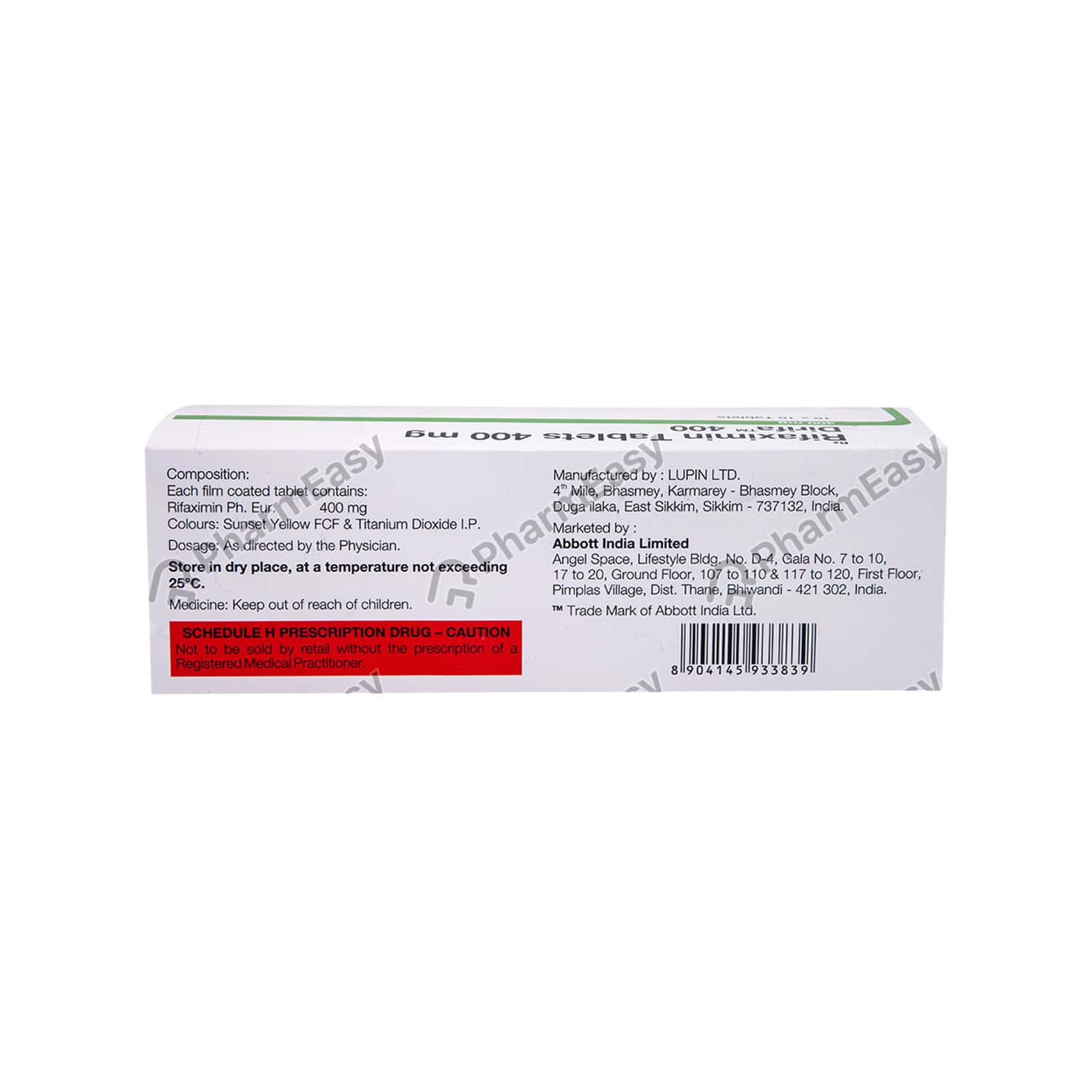Buy Dirifa 400 MG Tablet (10) Online at Flat 18% OFF* | PharmEasy
