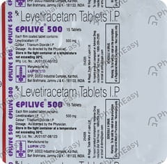 Epilive 500 Tablet: Uses, Side-effects, Price, Dosage & More Info ...