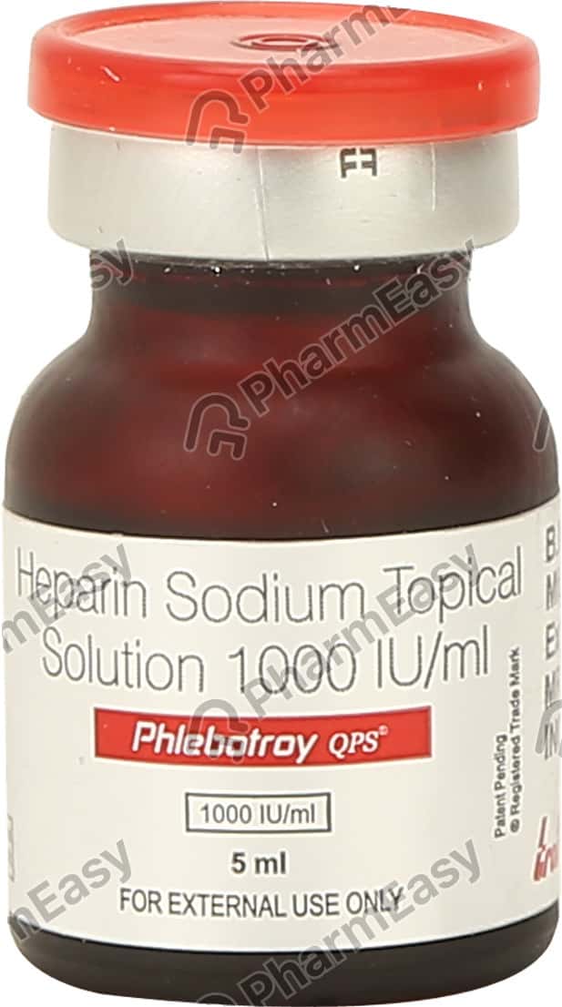 Phlebotroy Qps 1000 IU/ML Liquid For Skin Application (5): Uses, Side ...