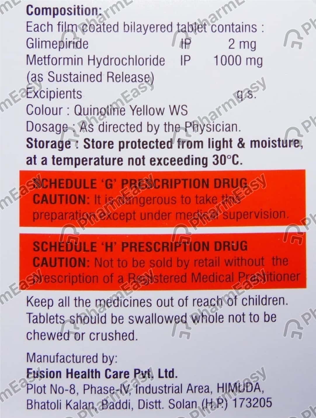 Glynamic M 2mg Forte Strip Of 10 Tablets: Uses, Side Effects, Price ...