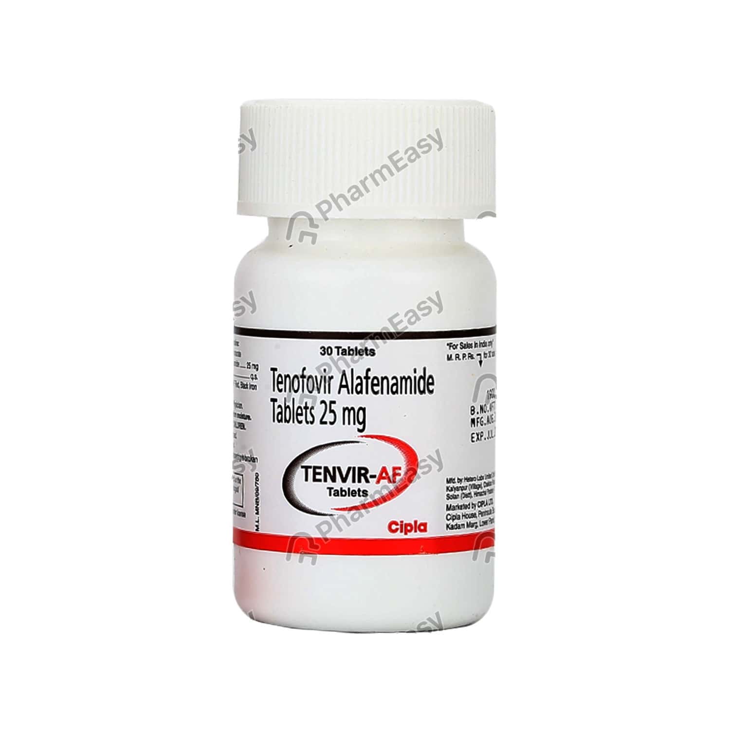 Buy Tenvir Af 25 MG Tablet (30) Online at Flat 18% OFF* | PharmEasy