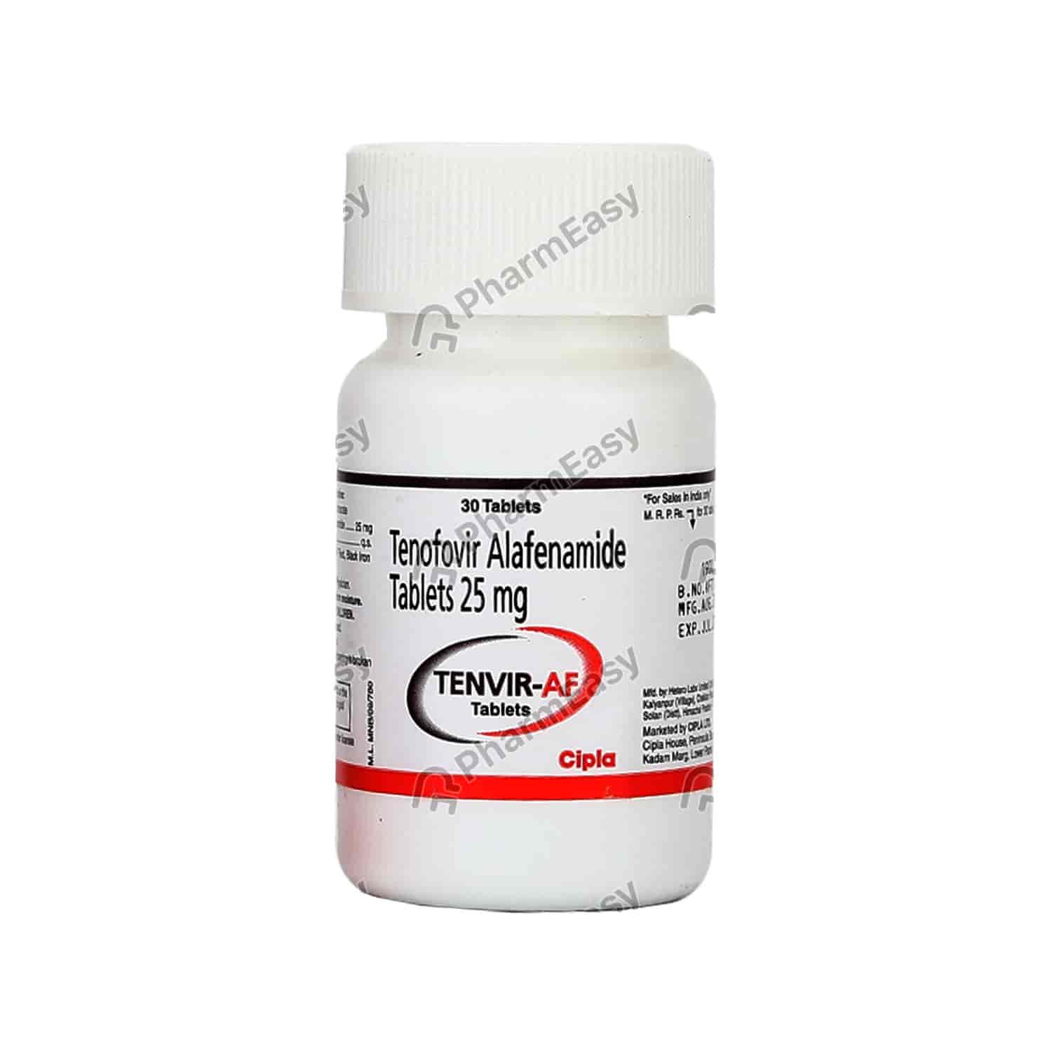 Buy Tenvir Af 25mg Tab 30'S Online at Flat 18% OFF* | PharmEasy