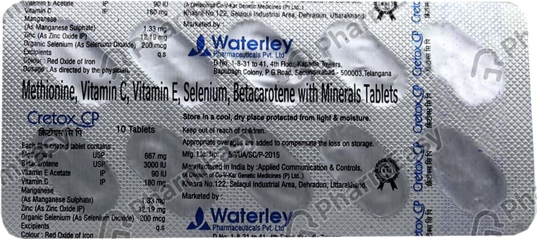 Buy Cretox Cp Strip Of 10 Tablets Online at Flat 15% OFF | PharmEasy