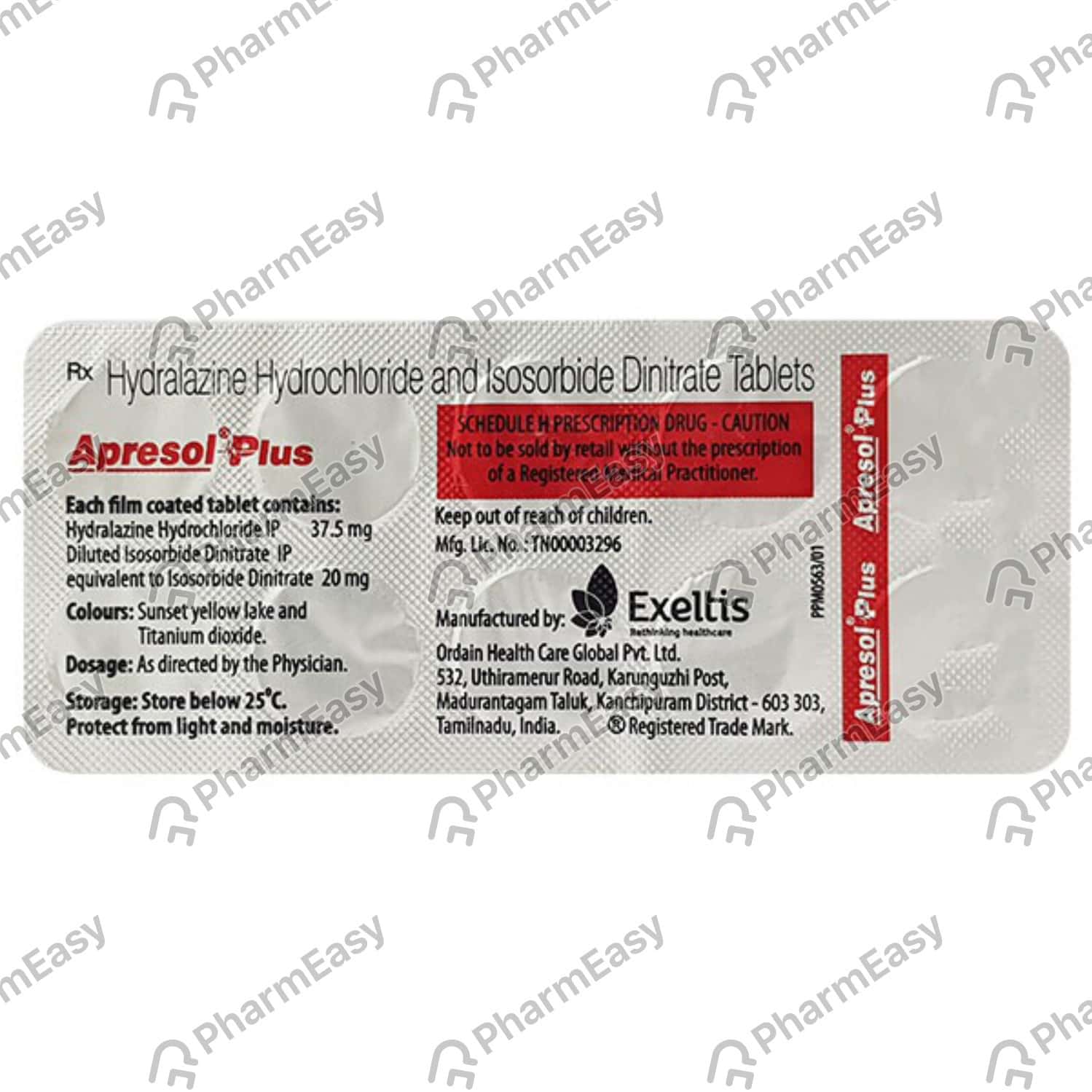 Buy Apresol Plus Strip Of 10 Tablets Online at Flat 15% OFF | PharmEasy