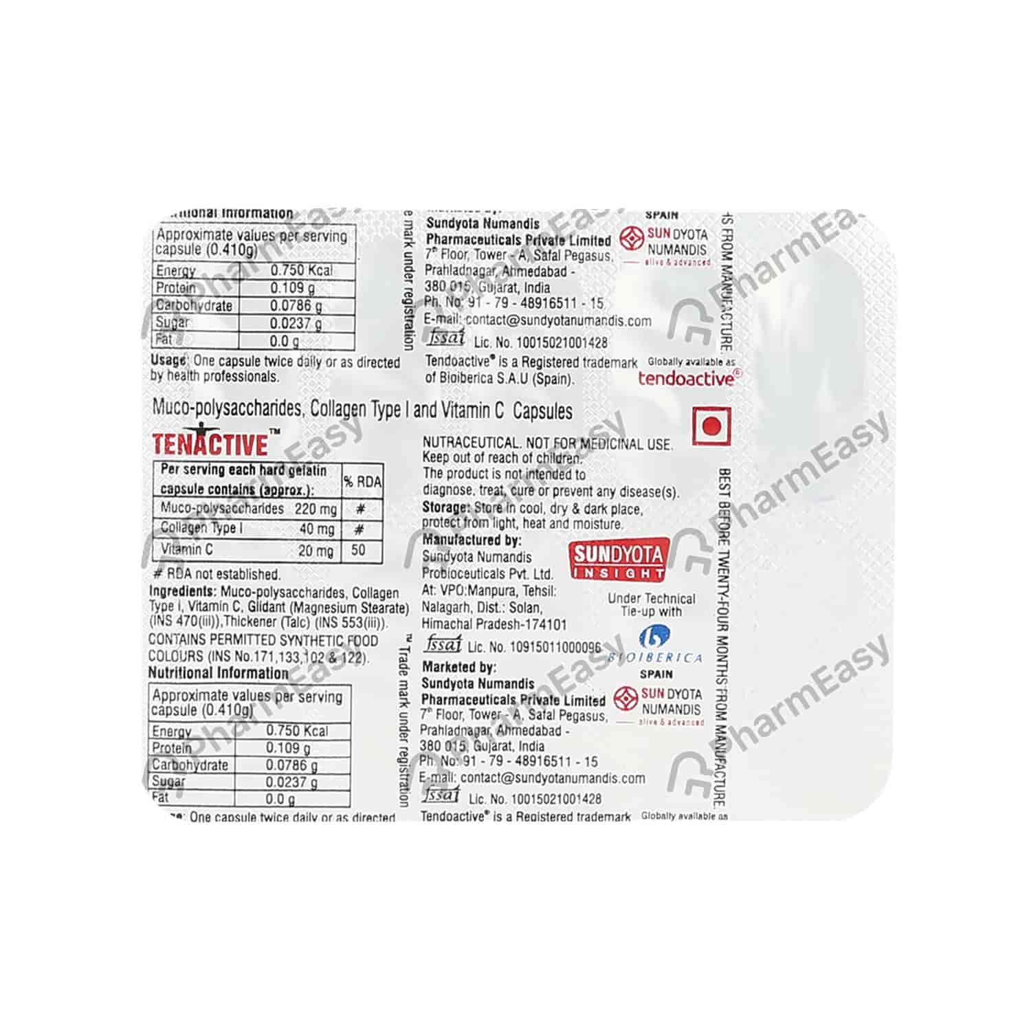 Buy Tenactive Cap 10'S Online at Flat 18% OFF* | PharmEasy