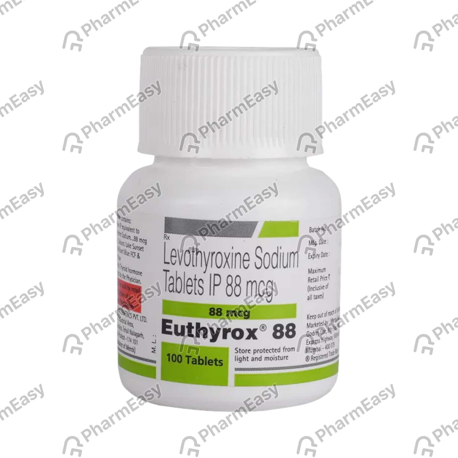 Euthyrox 88 MCG Tablet (100): Uses, Side Effects, Price & Dosage ...