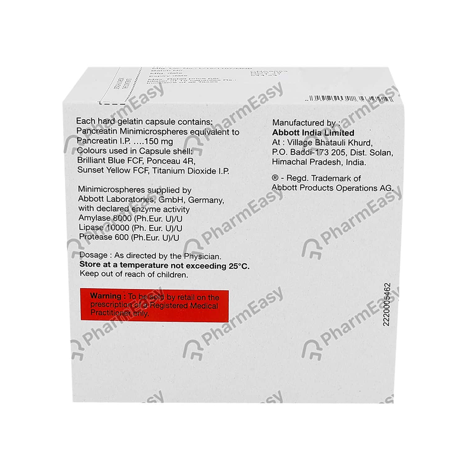 Buy Creon 150 MG Capsule (15) Online at Flat 18% OFF* | PharmEasy