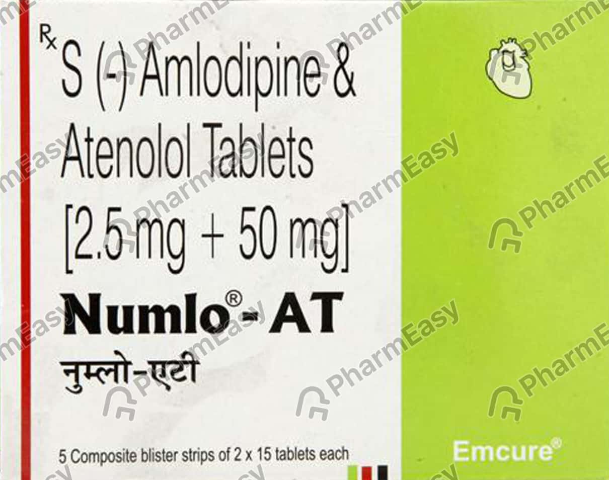 Numlo At 2.5/50mg Strip Of 15 Tablets: Uses, Side Effects, Price ...