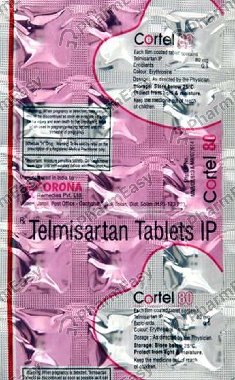 Cortel 80 MG Tablet (15): Uses, Side Effects, Price & Dosage | PharmEasy