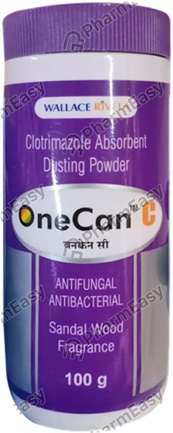 Onecan C 1 % Dusting Powder (100): Uses, Side Effects, Price & Dosage ...