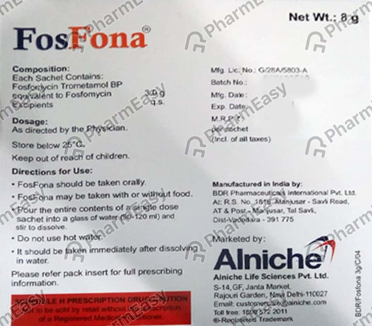 Fosfona 3 MG Oral Powder (8): Uses, Side Effects, Price & Dosage ...