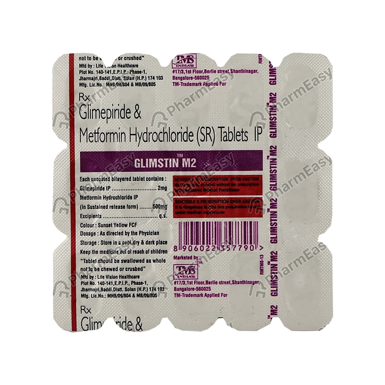 Glimstin M 2 Tab 15'S - Uses, Side Effects, Dosage, Composition & Price ...