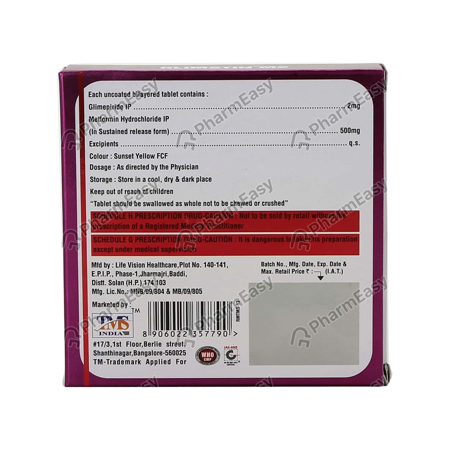 Glimstin M 2 Tab 15'S - Uses, Side Effects, Dosage, Composition & Price ...