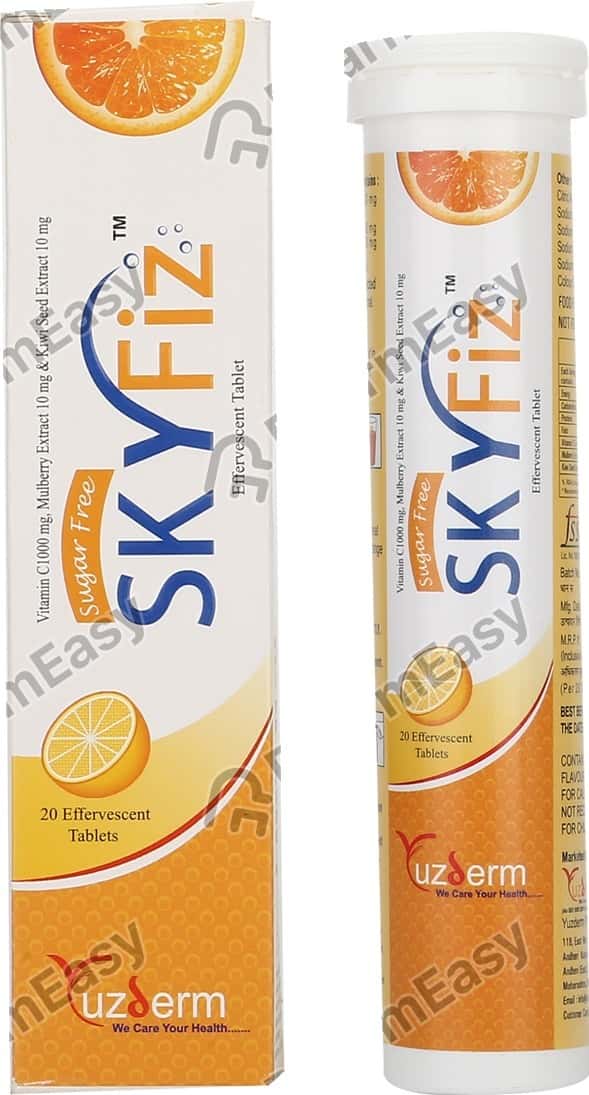 Buy Skyfiz Sugar Free Bottle Of 20 Effervescent Tablets Online at Flat ...