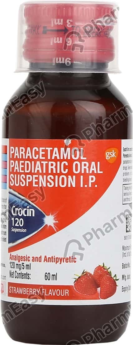 Crocin 120 MG/5ML Suspension (60): Uses, Side Effects, Price, Dosage ...