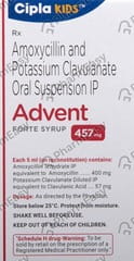 Advent Forte 457mg Orange Flavour Syrup 30ml: Uses, Side Effects, Price ...