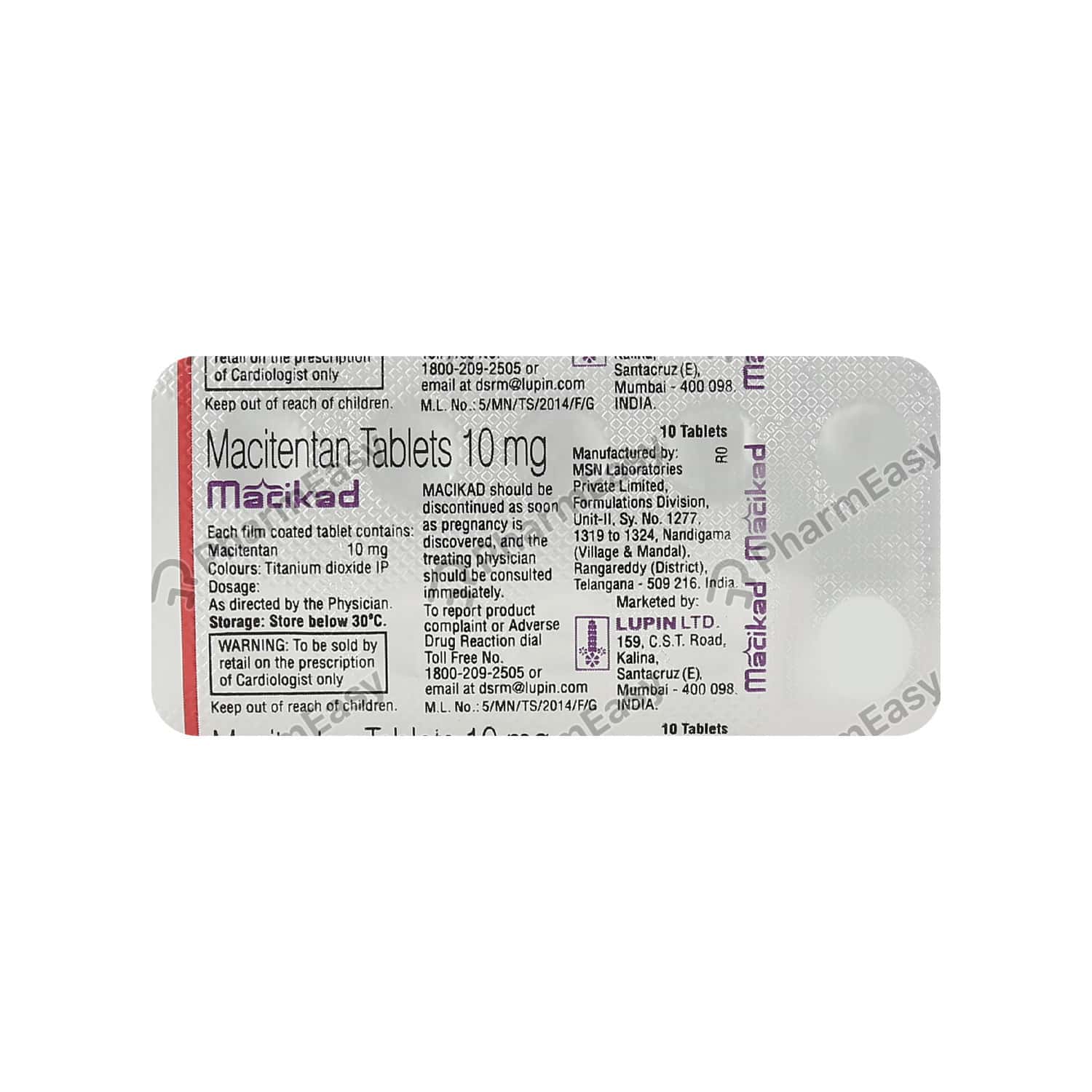 Buy Macikad 10 MG Tablet (10) Online at Flat 18% OFF* | PharmEasy
