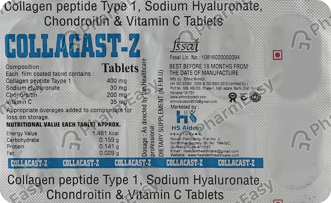 Buy Collacast Z Strip Of 10 Tablets Online at Flat 15% OFF | PharmEasy