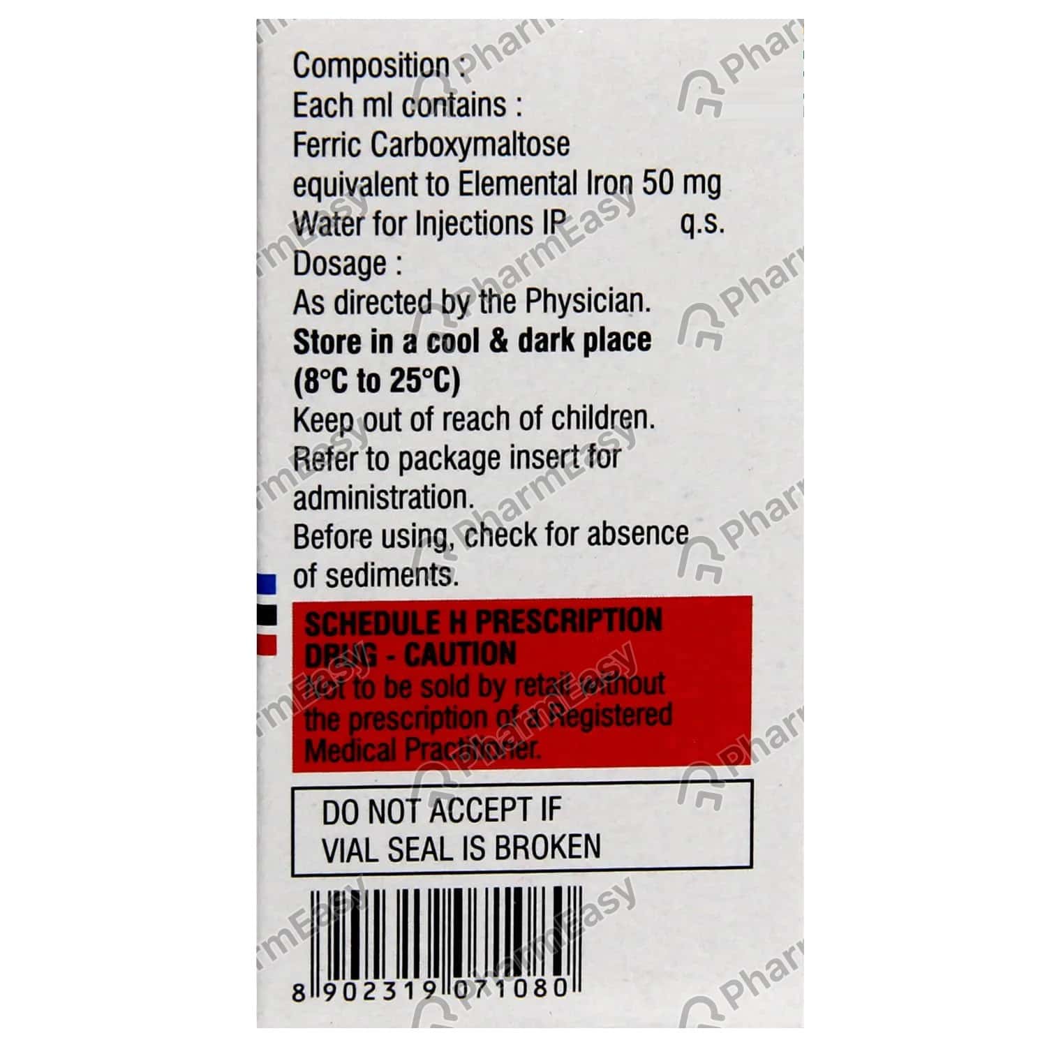 Buy Orofer Fcm Injection (20) Online at Flat 18% OFF* | PharmEasy