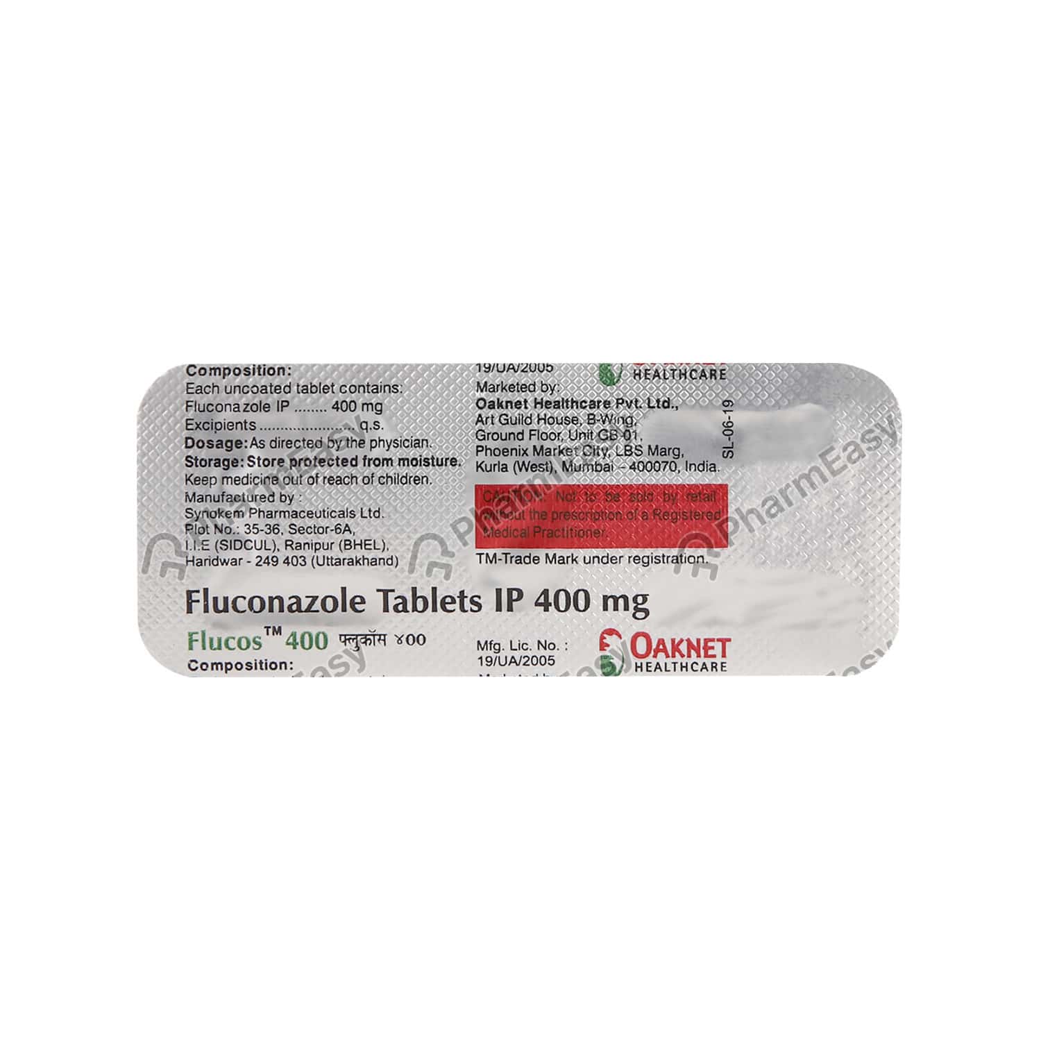 Flucos 400 MG Tablet (1) - Uses, Side Effects, Dosage, Composition ...