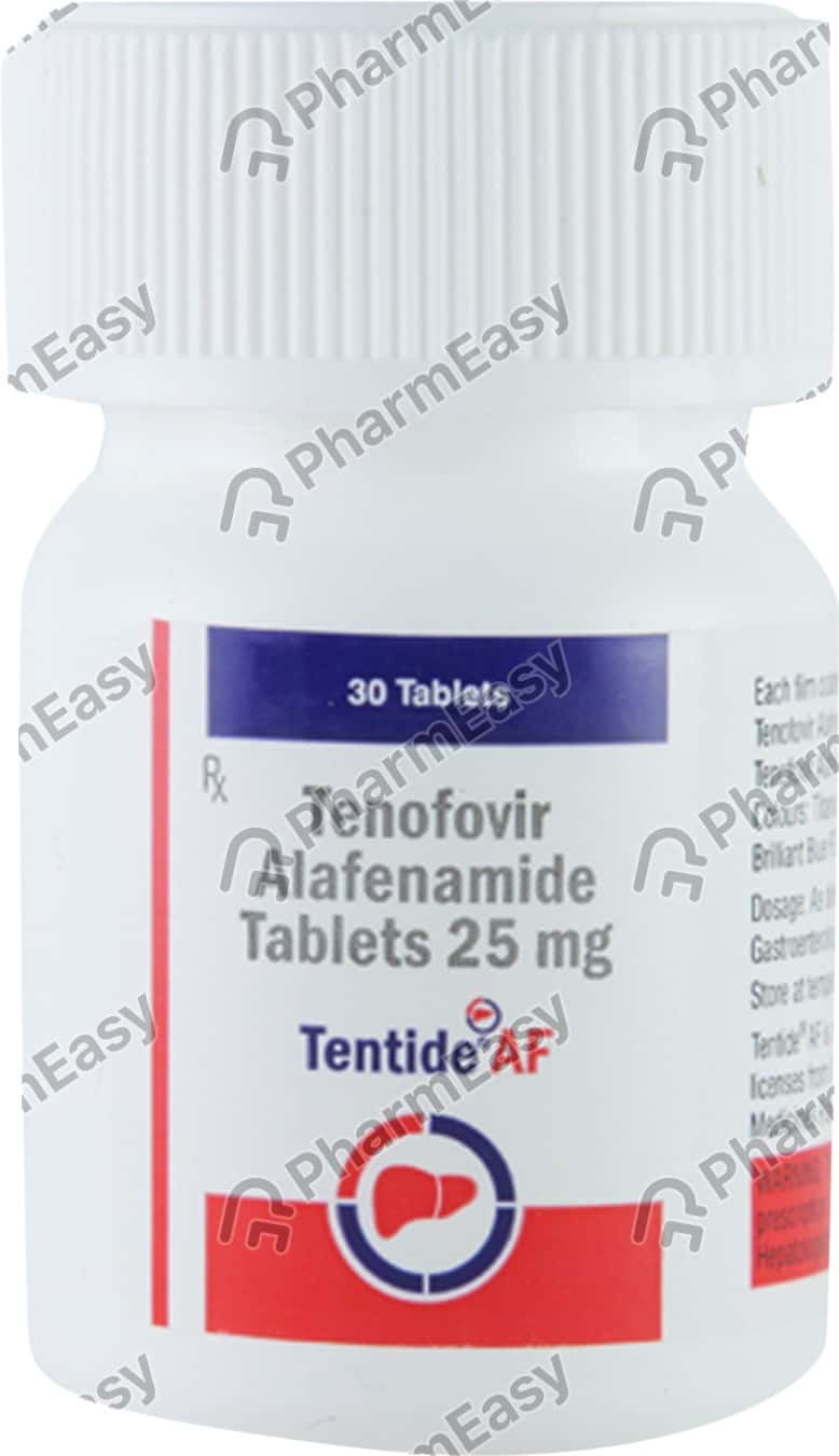 Tentide Af 25 MG Tablet (30): Uses, Side Effects, Price & Dosage ...