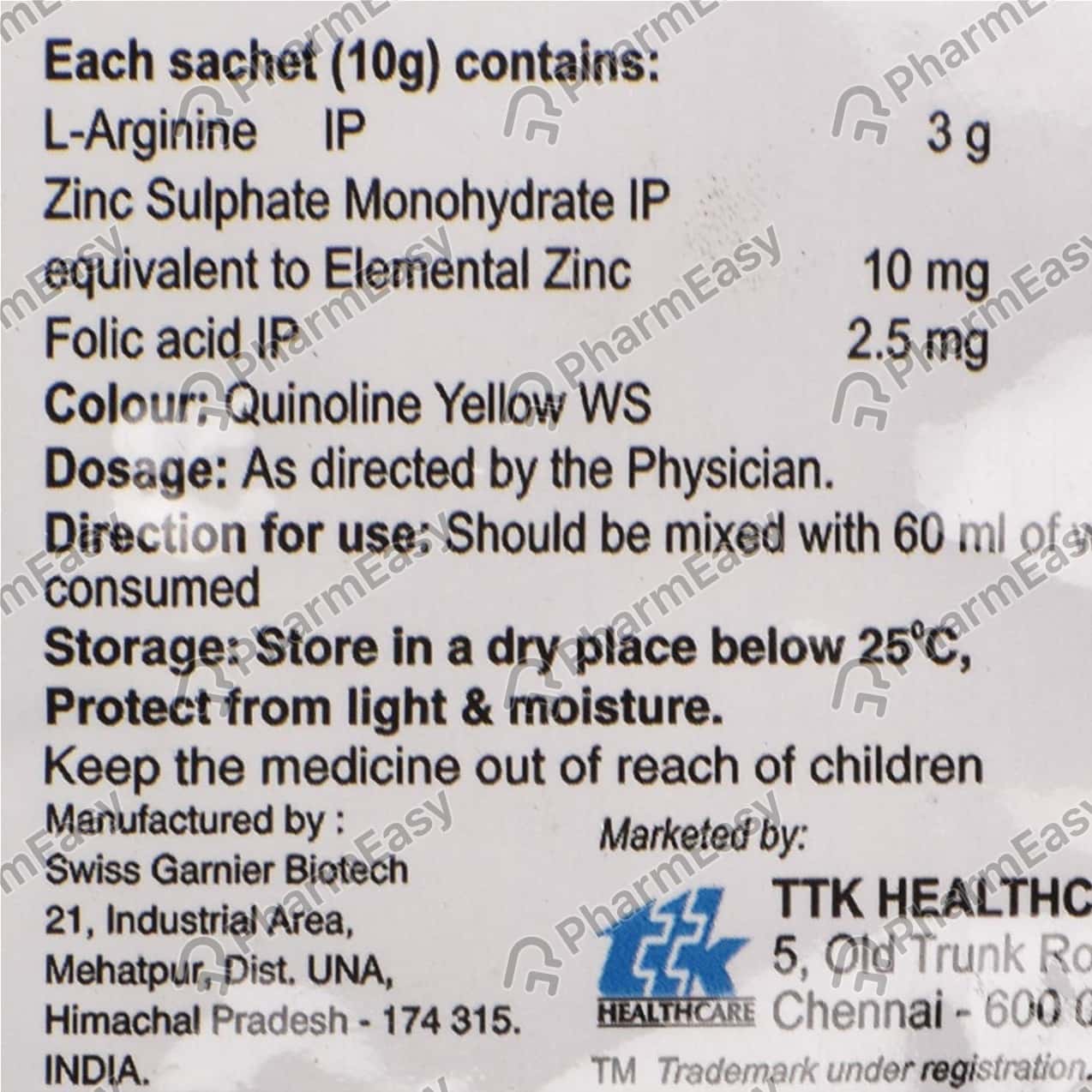 Buy Lrzin Lemony Orange Flavour Sugar Free Sachet Of 10gm Granules ...