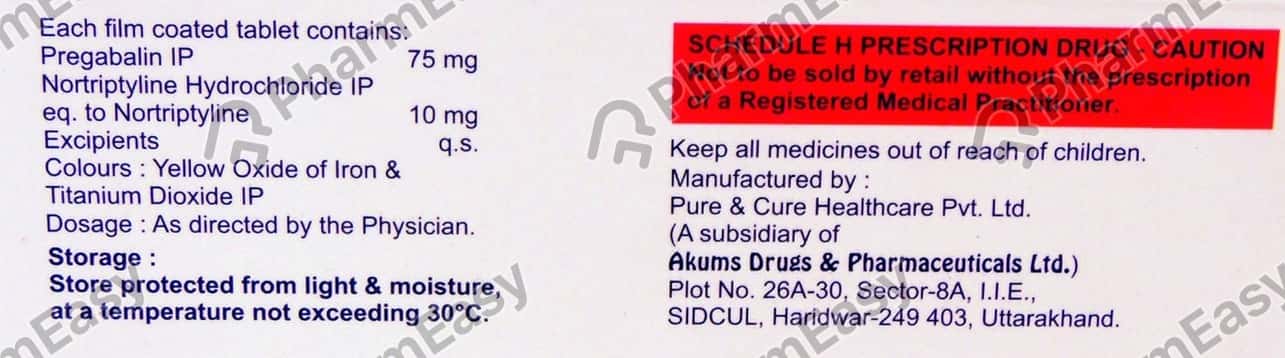 Pregaloy Nt Strip Of 10 Tablets: Uses, Side Effects, Price & Dosage ...