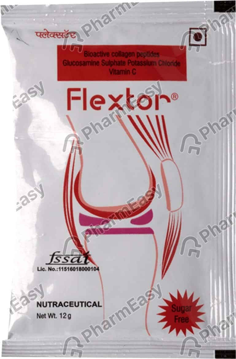 Flextor Sugar Free Orange Pineapple Mix Flavour Sachet 12gm: Uses, Side ...
