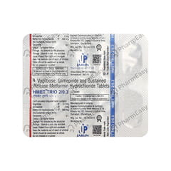 Hmet Trio 2/0.3mg Tab 10'S - Uses, Side Effects, Dosage, Composition & Price | PharmEasy