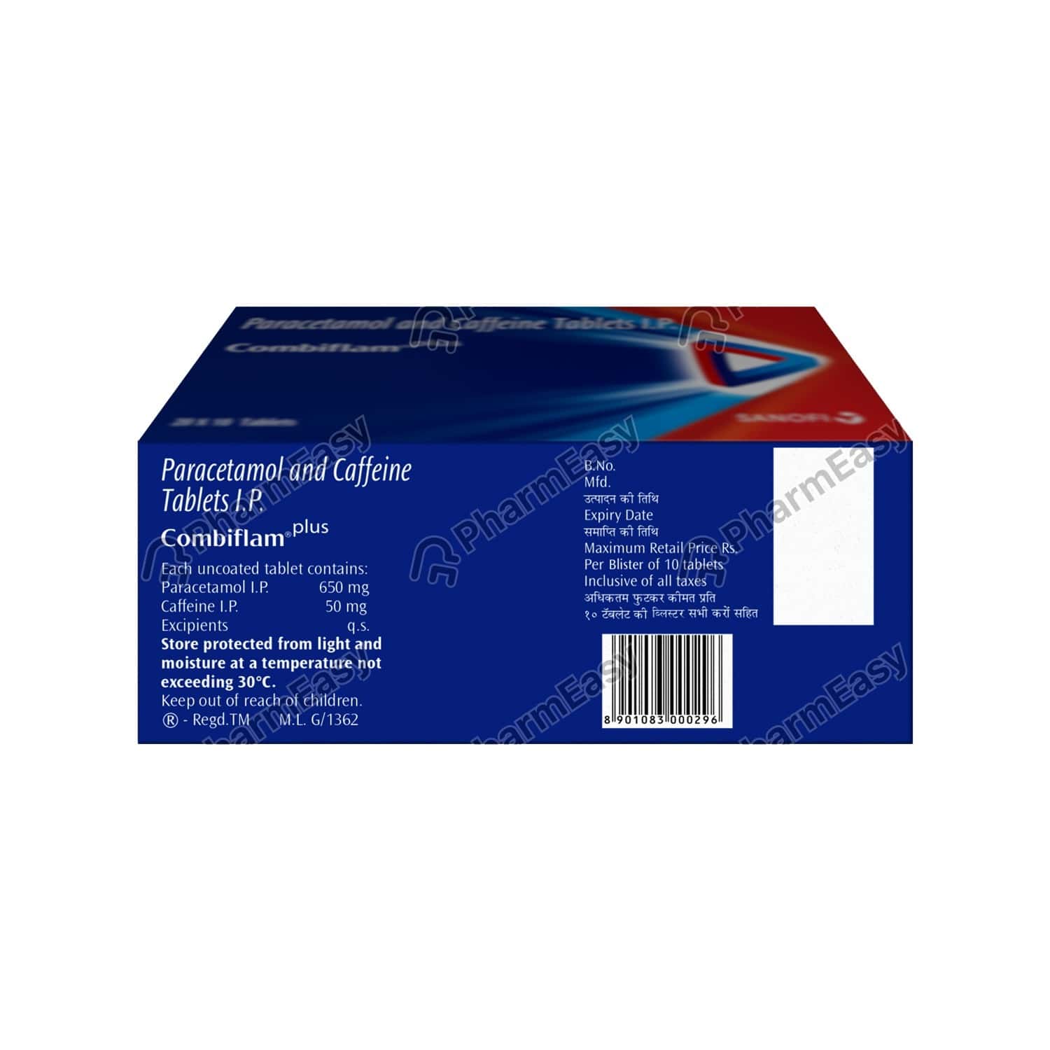 Buy Combiflam Plus Headache Relief Tablet - Strip Of 10 Tablets Online ...