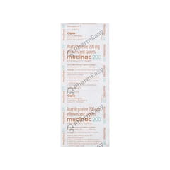 Buy Mucinac 200 MG Tablet (10) Online at Flat 18% OFF* | PharmEasy