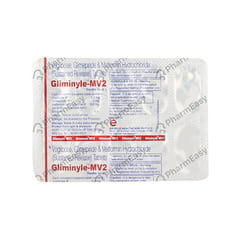 Gliminyle Mv 2mg Strip Of 10 Tablets: Uses, Side Effects, Price, Dosage ...