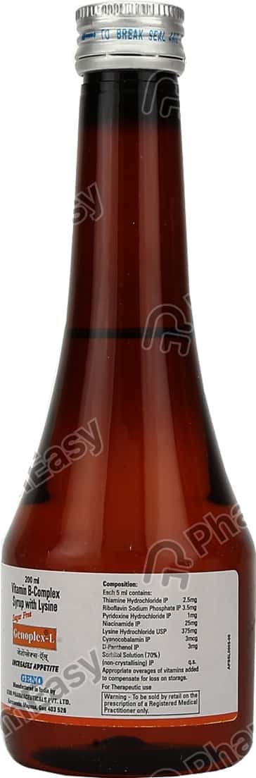 Buy Genoplex L Sugar Free Bottle Of 200ml Syrup Online at Flat 15% OFF ...