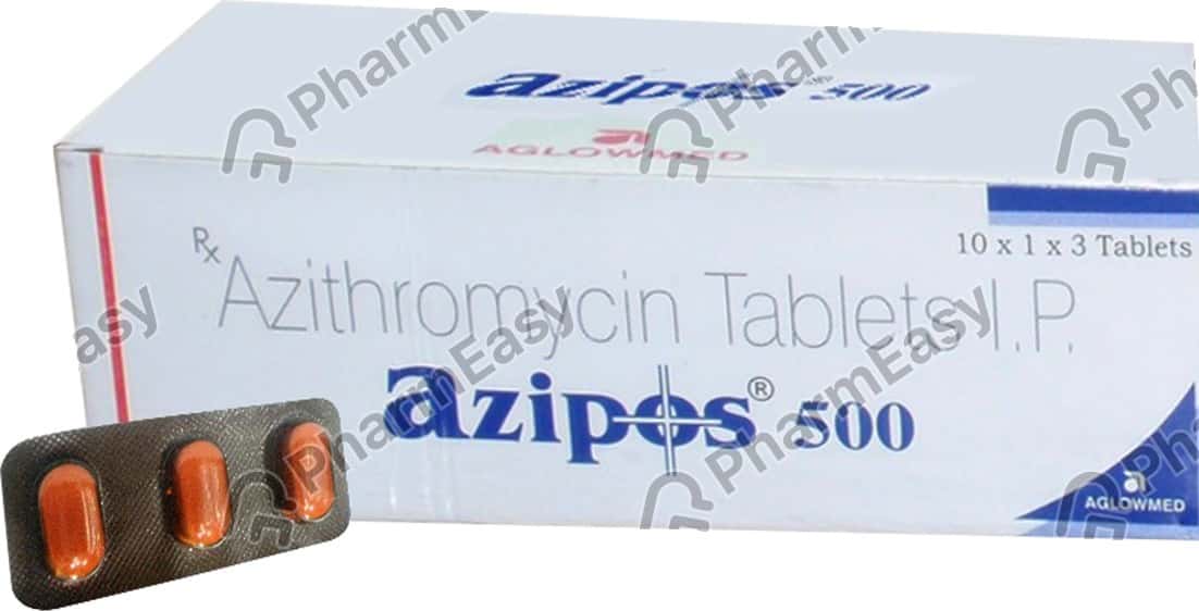 Azipos 500 MG Tablet (3): Uses, Side Effects, Price & Dosage | PharmEasy