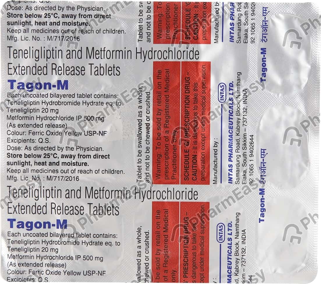 Tagon M Strip Of 15 Tablets: Uses, Side Effects, Price & Dosage | PharmEasy