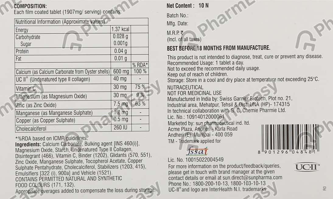 Buy OSTOSHINE TAB 10'S Online & Get Upto 60% OFF at PharmEasy