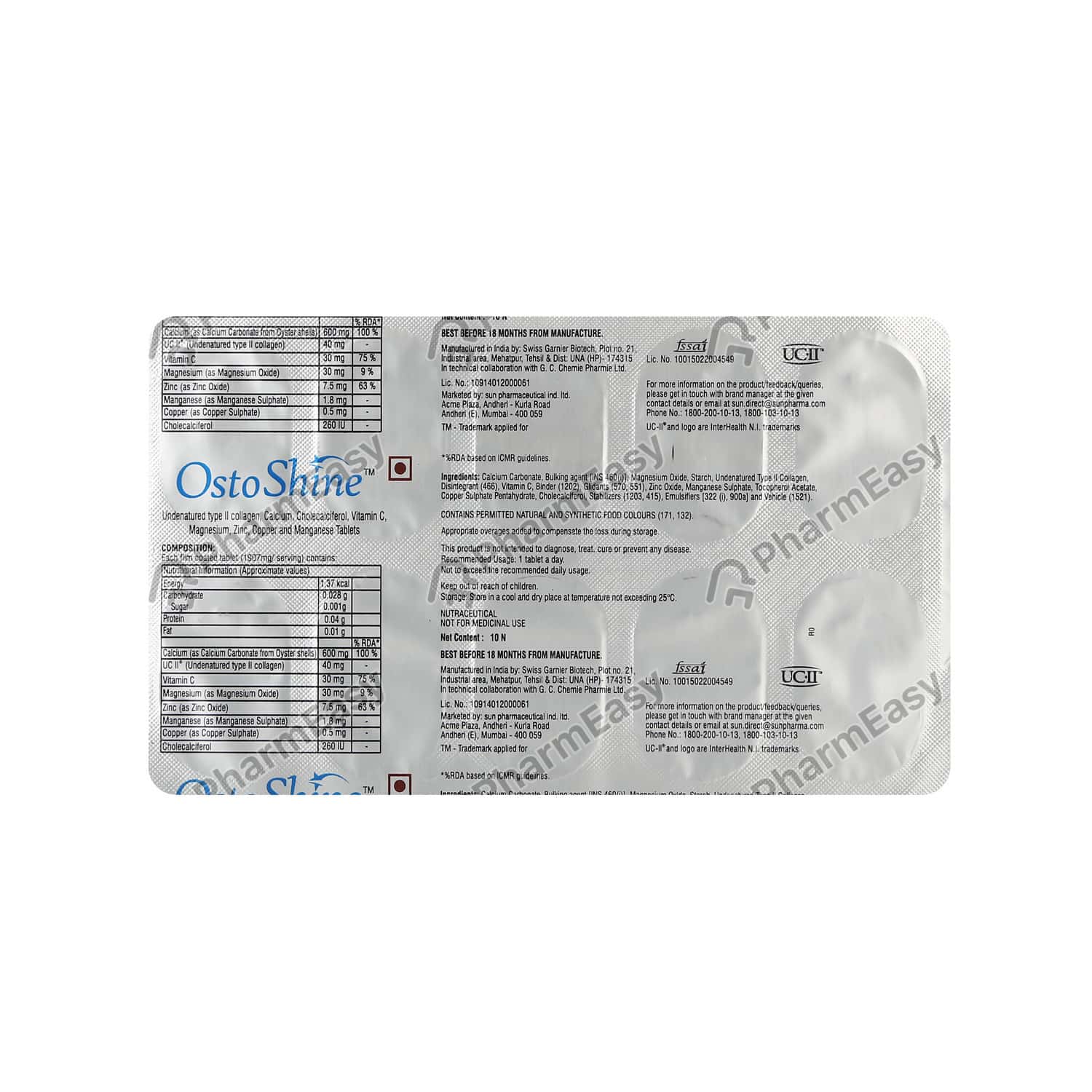 Buy Ostoshine Tab 10'S Online at Flat 18% OFF* | PharmEasy