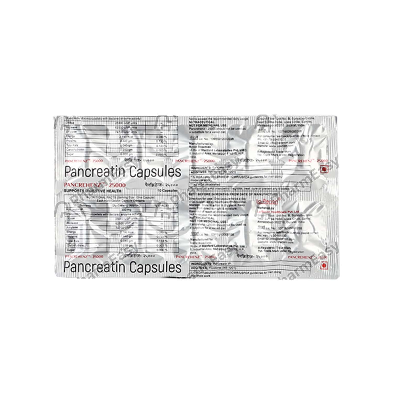 Buy Pancrehenz 300 MG Capsule (10) Online at Flat 18% OFF* | PharmEasy