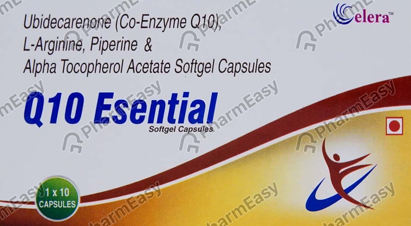 Buy Q10 Esential Capsule (10) Online & Save Up to 24% at PharmEasy