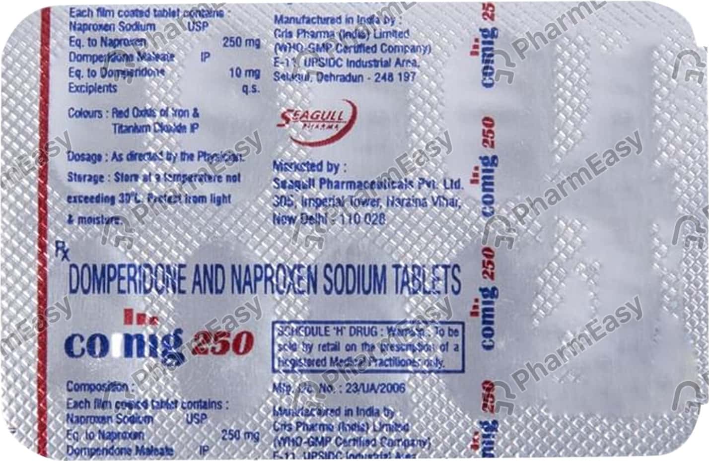 Comig 250mg Strip Of 10 Tablets: Uses, Side Effects, Price & Dosage ...