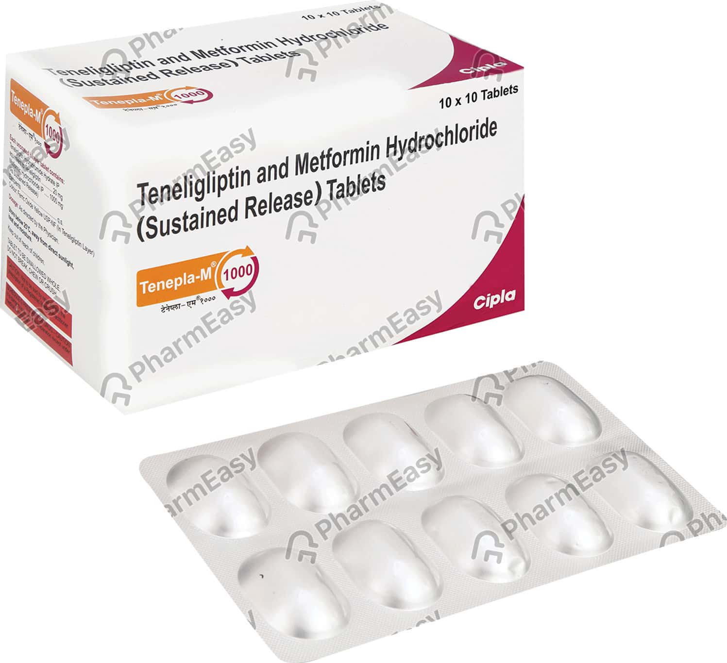 Tenepla M 1000mg Strip Of 10 Tablets: Uses, Side Effects, Price ...