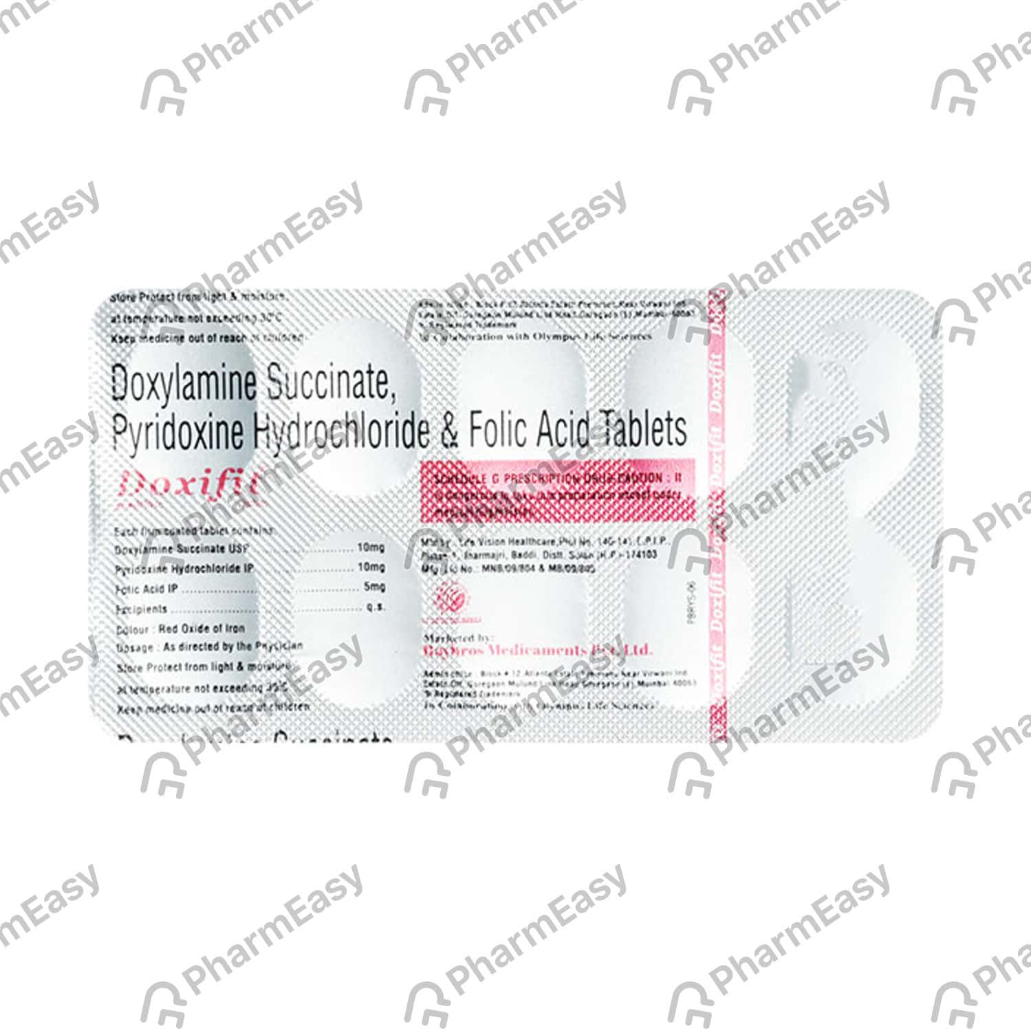 Doxifit Strip Of 10 Tablets: Uses, Side Effects, Price & Dosage | PharmEasy