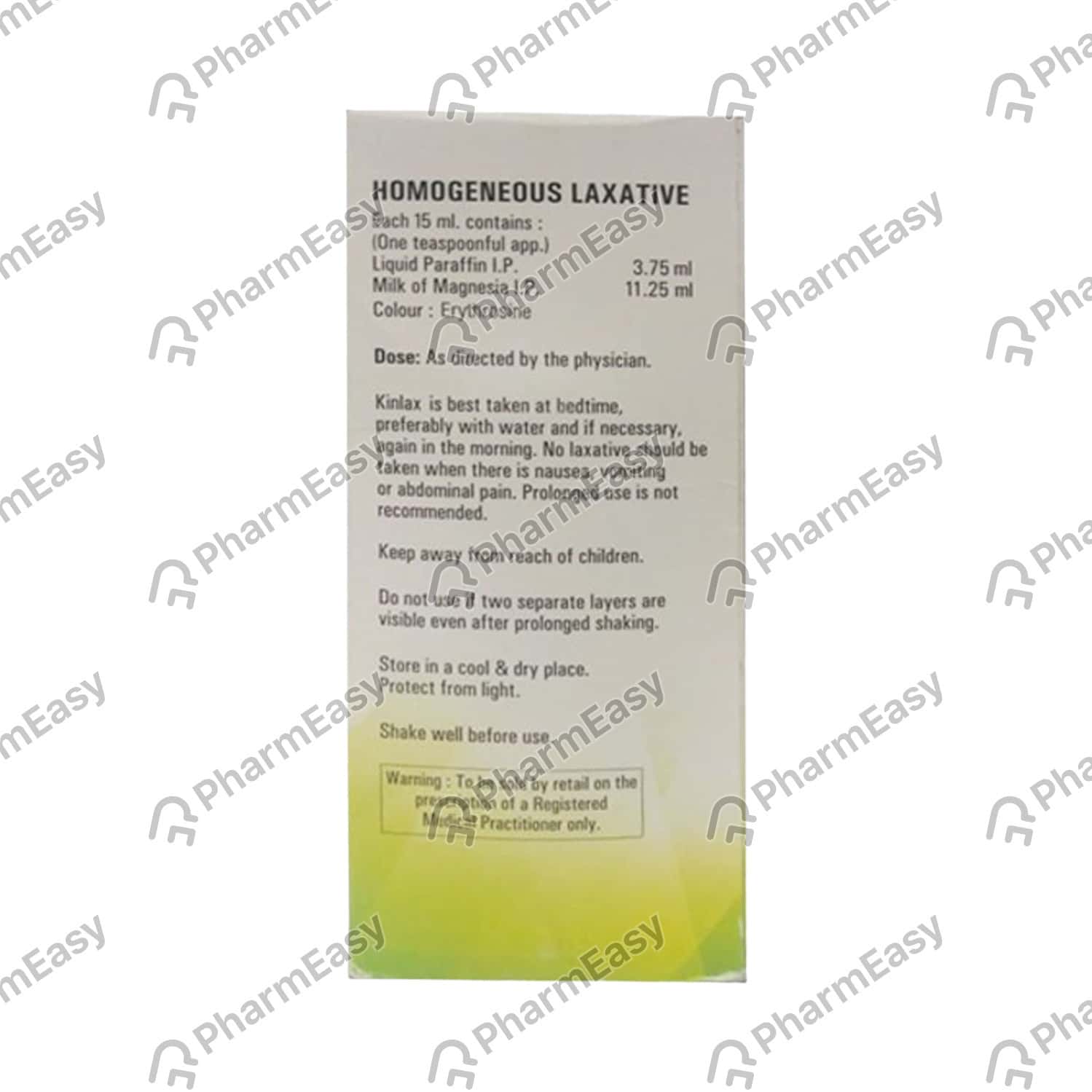 Kinlax Mint Flavour Sugar Free Bottle Of 200ml Suspension: Uses, Side ...