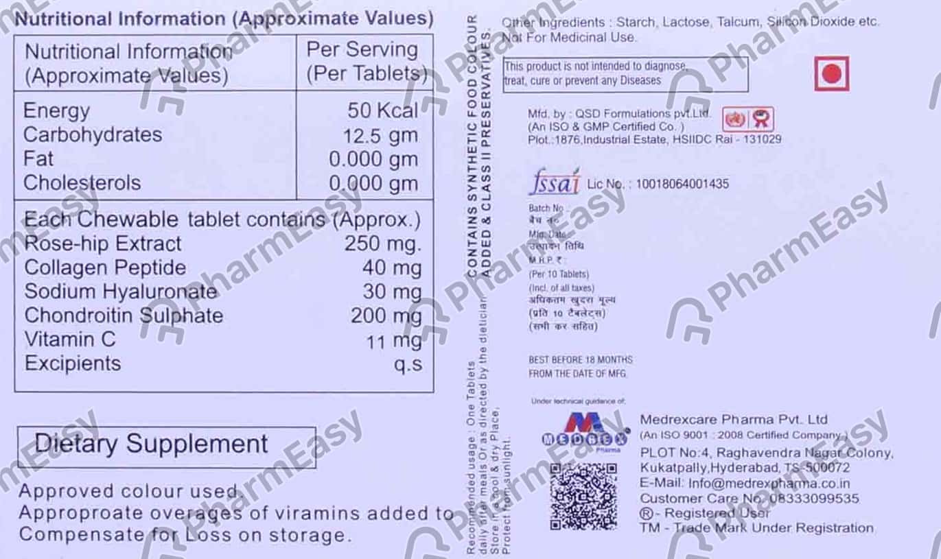 Buy Tendorex Rh Strip Of 10 Chewable Tablets Online at Flat 15% OFF ...