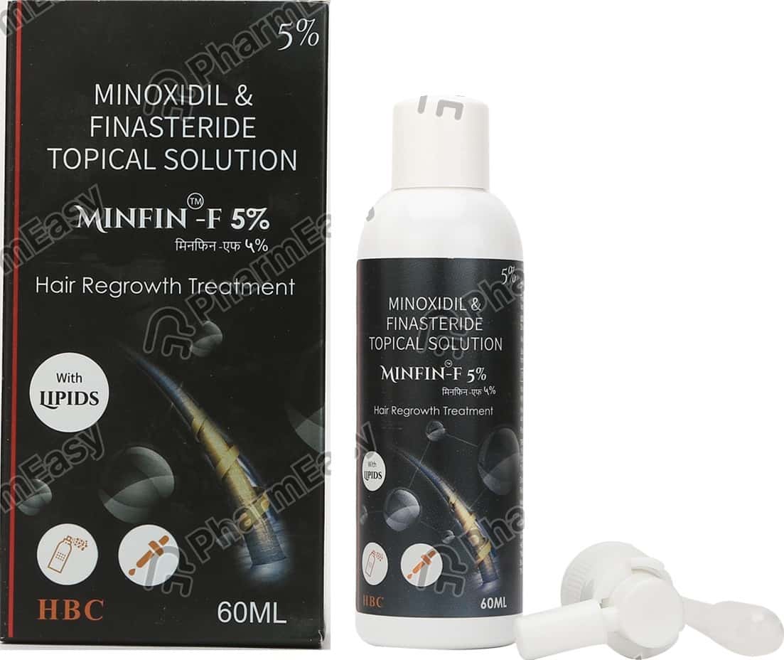Minfin F 5% Topical Solution 60ml: Uses, Side Effects, Price, Dosage ...