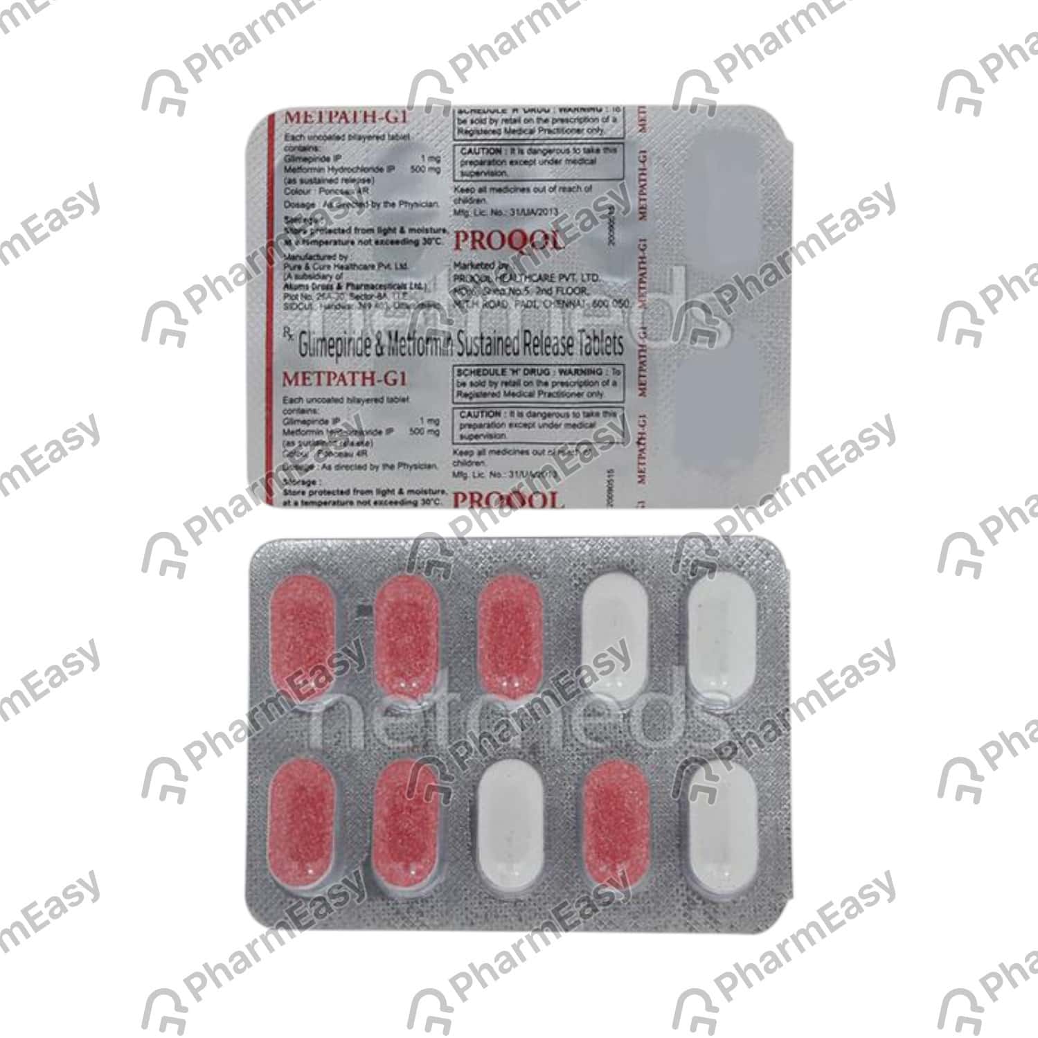 Metpath G1 Strip Of 10 Tablets: Uses, Side Effects, Price & Dosage | PharmEasy