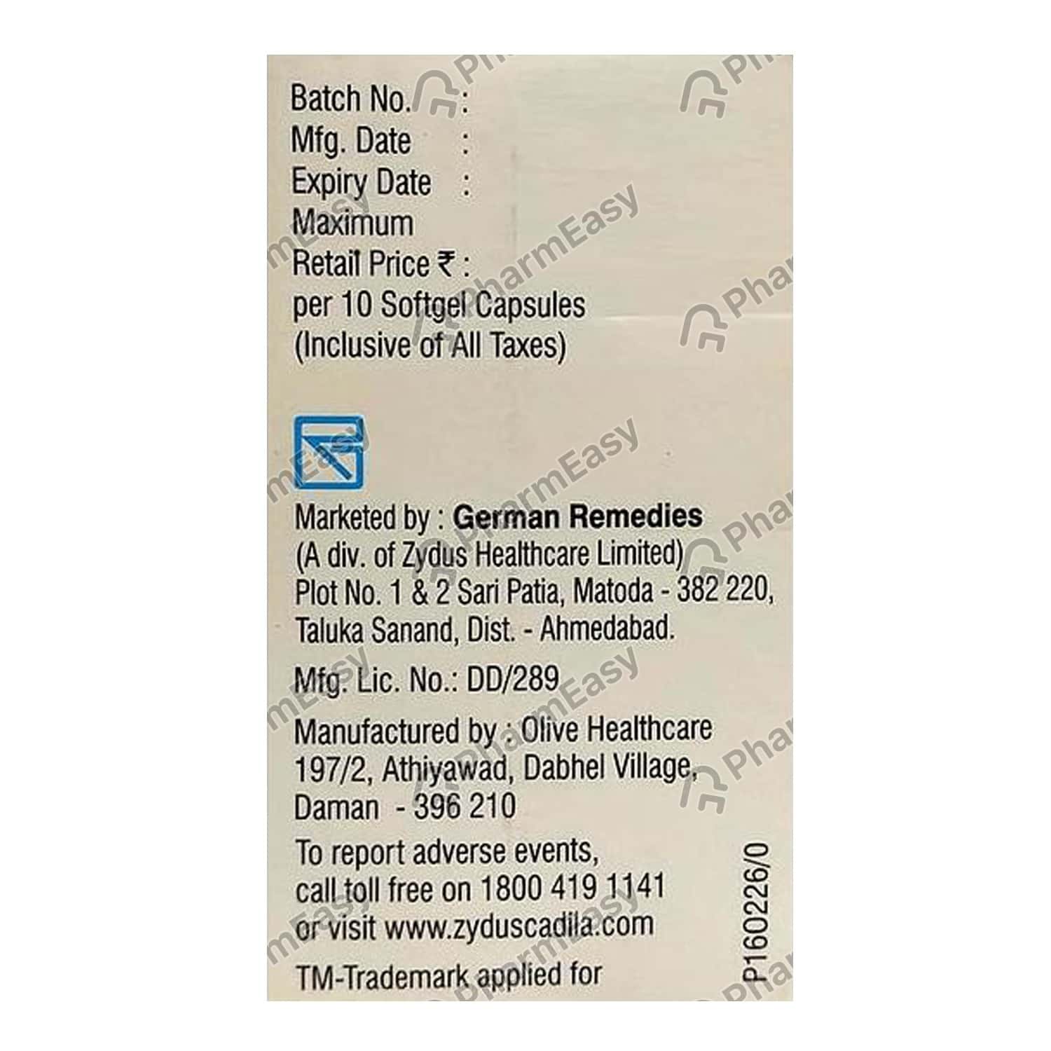 Buy Folsafe D Cap 10'S Online at Flat 18% OFF* | PharmEasy