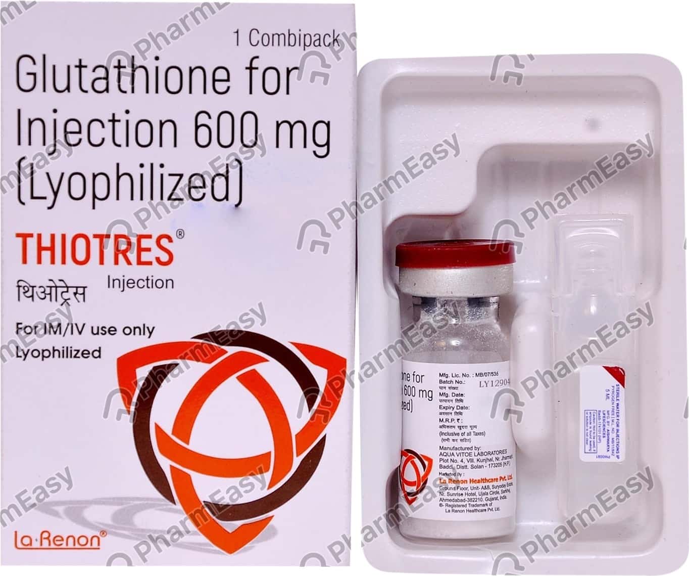 Buy Thiotres 600 MG Powder For Injection (1) Online at Flat 15% OFF ...