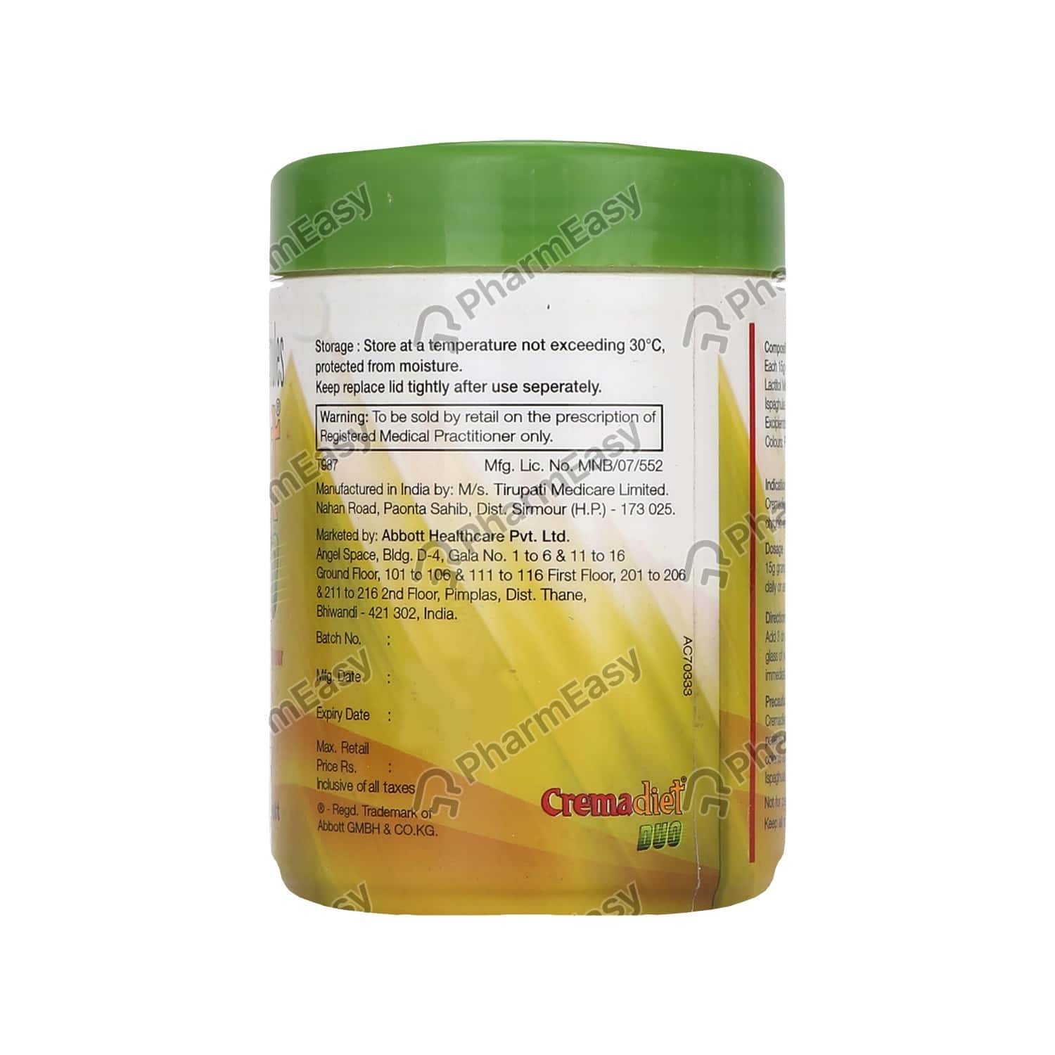 Buy Cremadiet Duo Mixed Fruit Flavour Jar Of 150gm Powder Online at ...