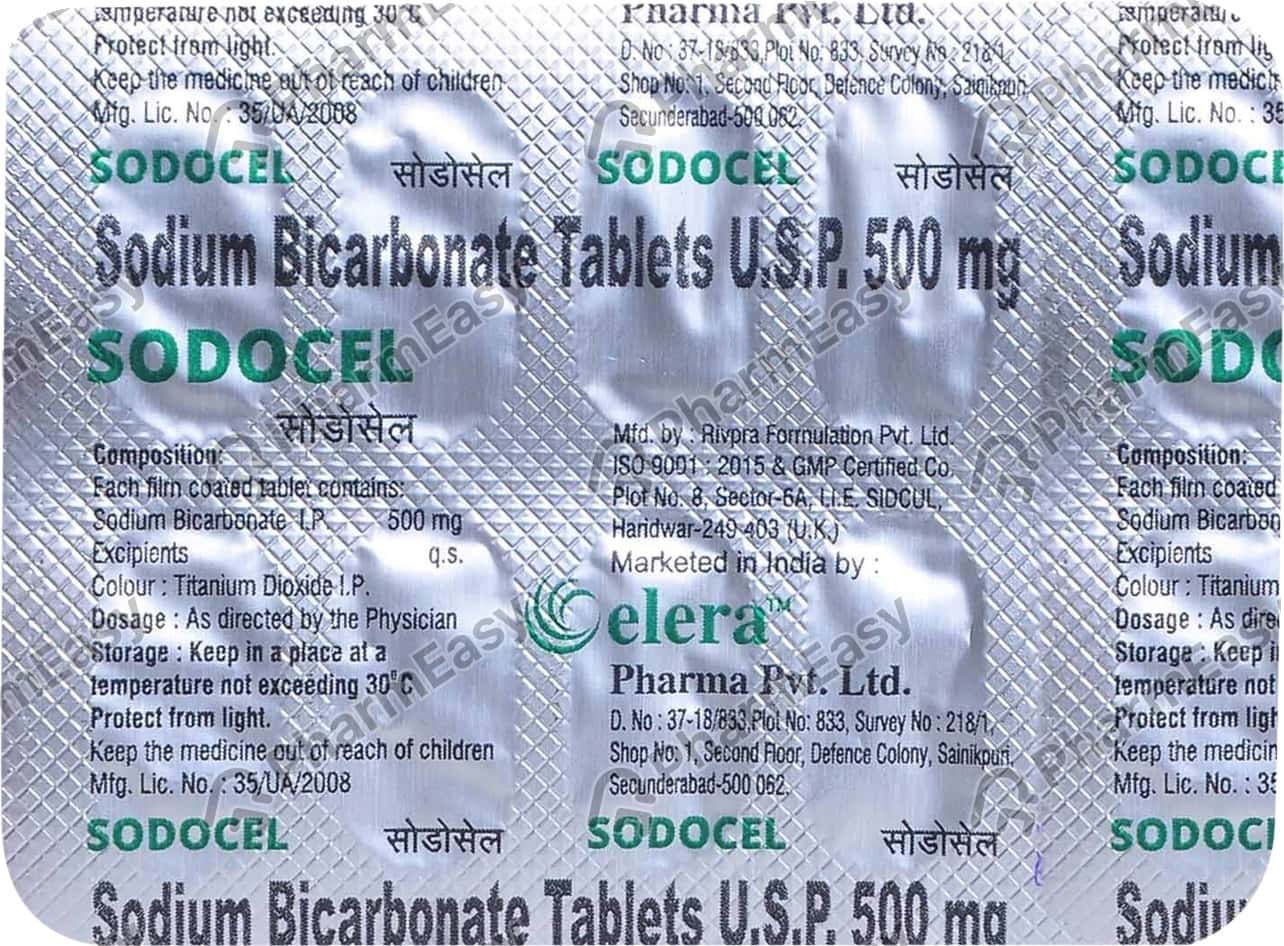 Sodocel 500 MG Tablet (10): Uses, Side Effects, Price & Dosage | PharmEasy
